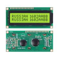 China Russian 1602B REV.C LCD Module 80x36x13mm Side Backlight COB Display 16x02 Characters for sale
