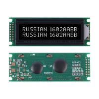 China Russian BTN Black Film 1602B1  Character LCD Screen Interface 14PIN ST7066U Double Row Interface Module for sale