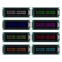China Russian BTN Black Film 1602B1  Character LCD Screen Interface 14PIN ST7066U Double Row Interface Module for sale