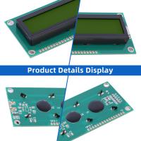China Russian 1602C2 16x2 Character LCD Display Module 84x44mm Yellow Green Backlight Arduino for sale