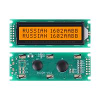 China Russian Gray Film 1602H LCM LCD Module 2x16 Monochrome Display ST7066U 14PIN Dual Row 85x30mm for sale