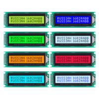 China Russian Gray Film 1602H LCM LCD Module 2x16 Monochrome Display ST7066U 14PIN Dual Row 85x30mm for sale