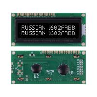 China Russian 1602W 16x02 COB LCD Display Module 80x30mm ST7066U Black Film for sale