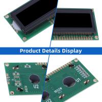 China Russian 1602W 16x02 COB LCD Display Module 80x30mm ST7066U Black Film for sale