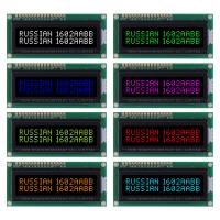 China Russian 1602W 16x02 COB LCD Display Module 80x30mm ST7066U Black Film for sale