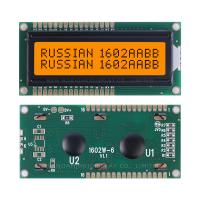 China Russian Gray Film 1602W-6 16x2 Character LCD Display Module 80x36mm AIP31066L COB for sale