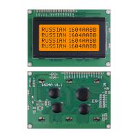 China Russian Gray Film 1604A LCD Display Module 16x04 Dot Matrix ST7066U Controller 87x60x13mm for sale
