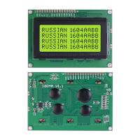 China Russian 1604A 3.3V Character LCD Module Display 87x60mm ST7066U COB 16x04 for sale