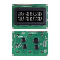 China Russian BTN Black Film 1604A 3.3V Character LCD Display Module ST7066U Industrial IPC for sale