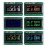 China Russian BTN Black Film 1604A 3.3V Character LCD Display Module ST7066U Industrial IPC for sale