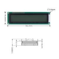 China Russian Gray Film 2002B Character Optional ST7066U LCD Dual Row Interface LCD Screen for sale