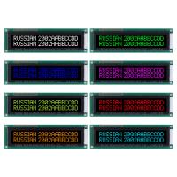 China Russian DFSTN Black Film 2002B LCD Display Module ST7066U 186.4x43.25mm for sale