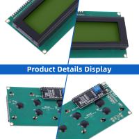 China Russian 2004A IIC Adapter Board LCM Display Module 20x04 Dot Matrix Screen ST7066U 98x60x13.1mm for sale
