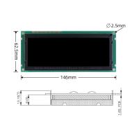 China Russian BTN Black Film 2004C-3 20x4 Character LCD Display Module ST7066U 146x62.5mm for sale