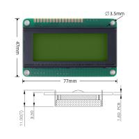 China Russian 2004D 20x4 COB LCD Display Module ST7066U Controller 77x47x11mm Industrial for sale