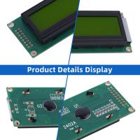 China Russian 2402A LCD Module 24x02 Display COB ST7066U Controller Yellow Green Film Lead Free Gold Plated PCB for sale
