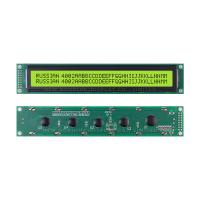 China Russian 4002A 40x2 Character Dot Matrix LCD Screen 182x33mm High Brightness Yellow Green Film for sale