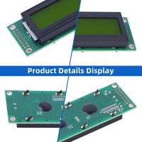 China Russian 4002A 40x2 Character Dot Matrix LCD Screen 182x33mm High Brightness Yellow Green Film for sale