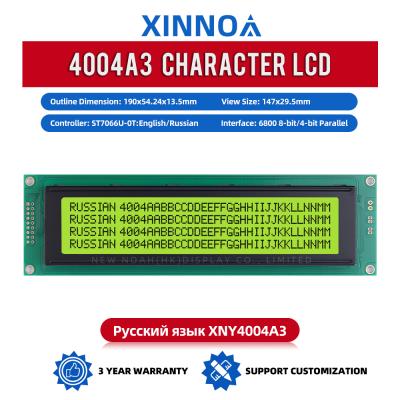 China Russian Yellow Green Film 4004A3 Character LCD Module Interface Module ST7066U LED Backlight for sale