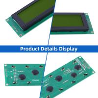 China Russian Yellow Green Film 4004A3 Character LCD Module Interface Module ST7066U LED Backlight for sale