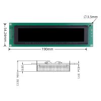 China Russian BTN Black Film 4004A3 4x40 Character LCD Screen 190x54mm ST7066U for sale