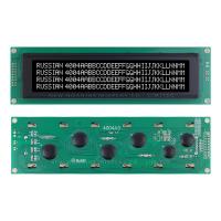 China Russian BTN Black Film 4004A3 4x40 Character LCD Screen 190x54mm ST7066U for sale