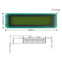 China Russian 4004A5 40x4 Character Display Module ST7066U COB 190x54mm for sale