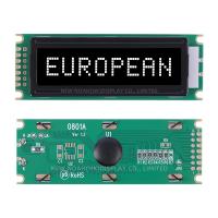 China European DFSTN Black Film 0801A Character LCD Display Module 85x29x12mm Customizable for sale
