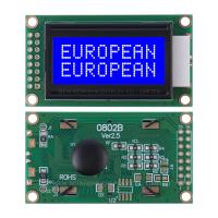 China European 0802B 8x2 Character LCD Display Module 58x31.9mm ST7066 Controller for sale