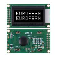 China European 0802B 8x2 Character LCD Display Module COB ST7066 58x31.9mm Black Film for sale
