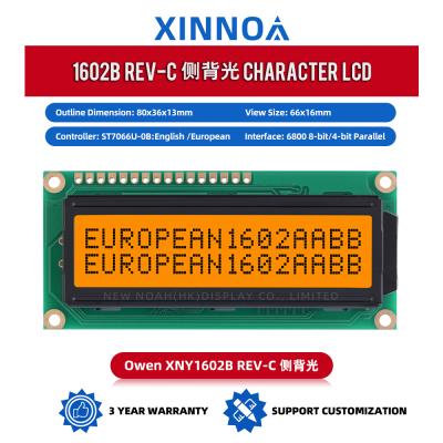 China European 1602B REV.C 16x2 Character LCD Module Side Backlight 80x36mm ST7066U for sale