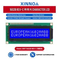 China European 1602B REV.C LCD Module 80x36x13mm Side Backlight Multiple Font Character Display for sale