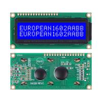 China European 1602B REV.C LCD Module 80x36x13mm Side Backlight Multiple Font Character Display for sale