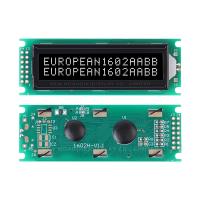 China European 1602H Character LCD Screen 16x2 ST7066U Controller 85x30mm COB Black Film for sale