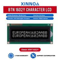 China European BTN Black Film 1602Y Serial LCD Module AIP31068 80x30x12mm Character Screen for sale