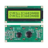 China Cyrillic 1602B REV.C 80x36x13mm COB LCD Display Module with Side Backlight for sale