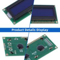 China Cyrillic 1602W STN Character Display Module 80x30x11mm ST7066U Controller for sale