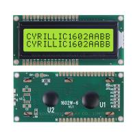 China Cyrillic 1602W-6 80x36mm LCD Display Module 64x16mm View Area AIP31066L COB for sale