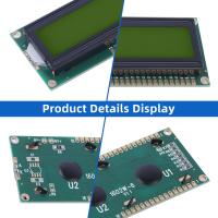 China Cyrillic 1602W-6 80x36mm LCD Display Module 64x16mm View Area AIP31066L COB for sale