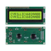 China Cyrillic 1602W 3.3V 16x02 STN Graphic Dot Matrix LCD Display Module 80x30x11mm for sale