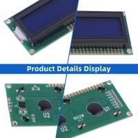 China Cyrillic 1602W 3.3V LCD Module 16x02 Blue Film White Letters ST7066U LCM for sale