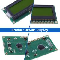 China Cyrillic 1602W 3.3V 16x02 STN Graphic Dot Matrix LCD Display Module 80x30x11mm for sale