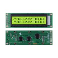 China Cyrillic 2002A ST7066U Yellow Green Film 116x37mm Dual Row LCD Display Module for sale