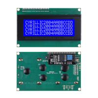 China Cyrillic Blue Film White Letters 2004A IIC Adapter Board Character LCD Module Support Customized Language for sale