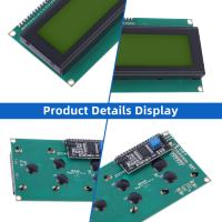 China Cyrillic 2004A IIC Adapter Board 20x4 LCD Display Module ST7066U 98x60mm for sale