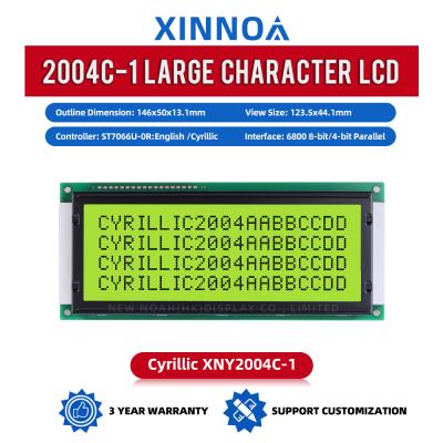 China Cyrillic 2004C-1 LCD Module 20x4 Character Display Industrial Grade 146x50x13.1mm 18PIN for sale