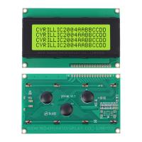 China Cyrillic 2004K 20x04 COB LCD Module ST7066U 98x60x13.4mm Yellow Green Display for sale