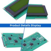China Cyrillic 2004K 20x04 COB LCD Module ST7066U 98x60x13.4mm Yellow Green Display for sale
