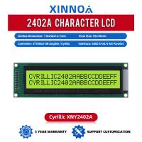 China Cyrillic 2402A LCD Module 24x02 COB Display ST7066U Controller 118x36x12.7mm for sale