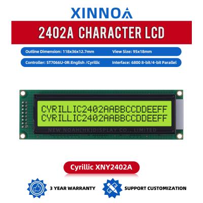 China Cyrillic 2402A LCD Module 24x02 COB Display ST7066U Controller 118x36x12.7mm for sale